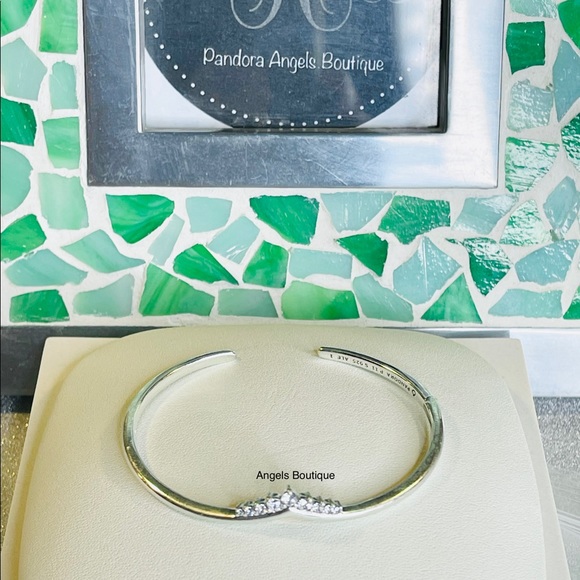 Pandora | Jewelry | Pandora Tiara Wishbone Open Bangle | Poshmark